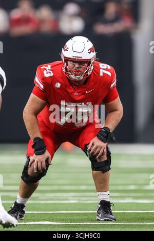 UNLV offensive lineman Austin Boyd (79) during an NCAA football game on ...