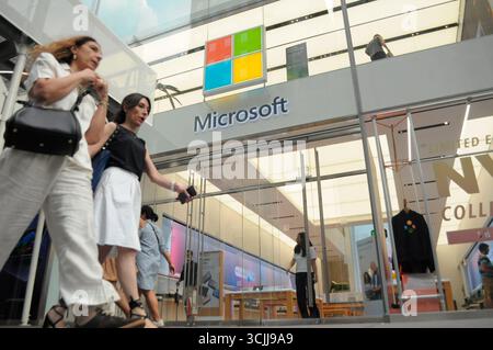 A Microsoft Experience Center is seen on Fifth Avenue in Manhattan, New ...