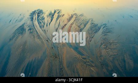 The natural landscape of "tidal trees" appearing after the ebb tide at ...