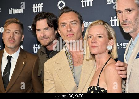Jason Bateman and Jude Law attending Netflix's 'Black Rabbit' New York ...