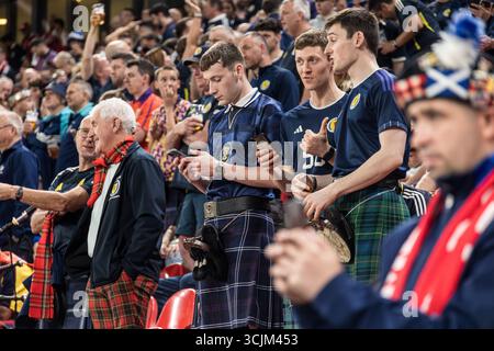 Scotland fans ahead of the FIFA World Cup Group C match at Boston ...
