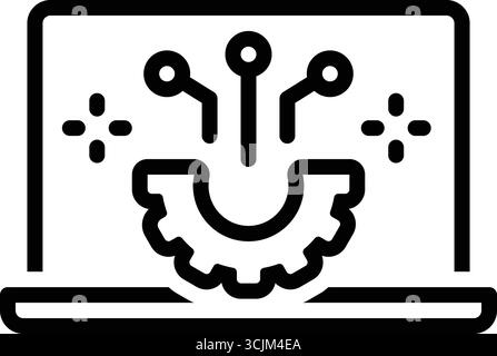 Digital transformation icon. Digitalization sign suitable for mobile ...