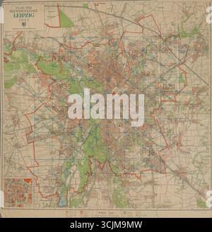 Leipzig Map, Leipzig Art, Leipzig Stadtplan, Leipzig Plan, Map of ...