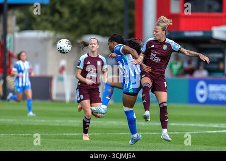 Lynn Wilms (14 Aston Villa) makes her way off the after being sent off ...