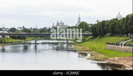 Cityscape of Torzhok, Russia Stock Photo - Alamy