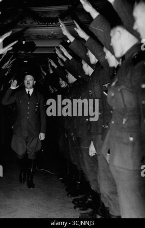 Hitler with soldiers - German Nazi Propaganda poster Stock Photo - Alamy