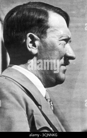 Profile of Adolf Hitler in uniform including Swastika circa 1930. (AP ...