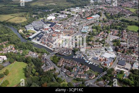 aerial view of Northwich town centre, Cheshire Stock Photo - Alamy