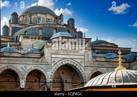 An image of the beyazit camii mosque in Istanbul from the courtyard at ...