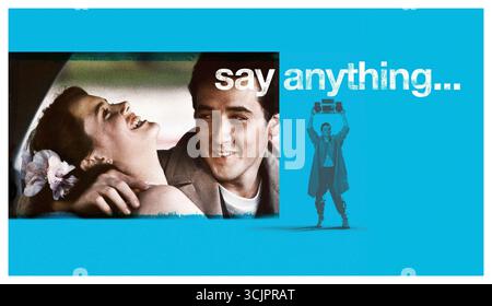 JOHN CUSACK POSTER, SAY ANYTHING..., 1989 Stock Photo - Alamy