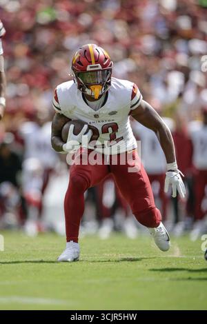 Washington Commanders running back Jacory Croskey-Merritt (22) at the ...