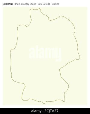 Germany - plain country shape. Low, medium and high detailed maps of ...