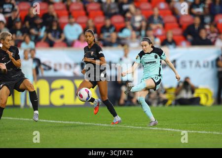 Gotham FC midfielder Rose Lavelle in action during an NWSL soccer match ...