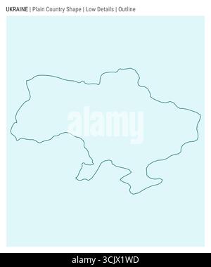 Ukraine - plain country shape. Low, medium and high detailed maps of ...