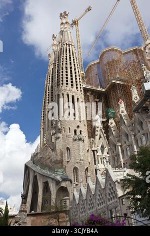Famous architecture masterpiece Sagrada Familia in Barcelona, Spain ...