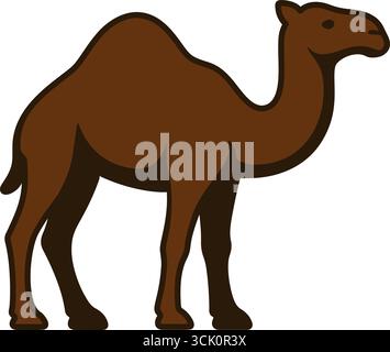 Animal camel icon. Outline animal camel vector icon for web design ...