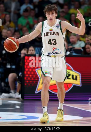 Riga, Latvia. 09th Sep, 2025. Greece's Vasileios Toliopoulos during ...