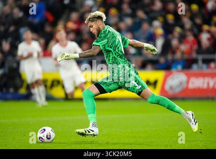 Canada goalkeeper Dayne St. Clair watches the ball during a FIFA World ...
