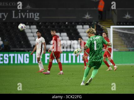 Canada goalkeeper Dayne St. Clair stands on the field during a training ...