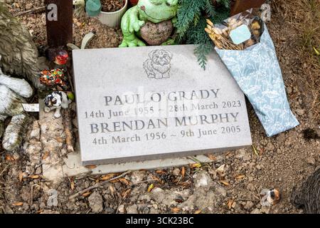 The grave of Paul O'Grady and Brendan Murphy at St. Rumwold's Church ...