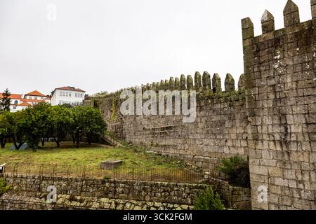 View of the old medieval rampart called Ferdinand Walls, built in the ...
