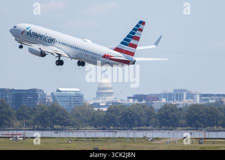 2025 July 1st American Airlines plane takes off with US Capitol dome in ...