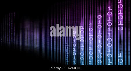 Data Patterns and Computation of Information as Concept Stock Photo - Alamy