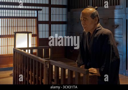 Front desk mannequin at Sekijuku Hatago Tamaya Historical Museum: Edo ...