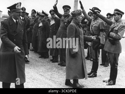 Nazi Adolf Hitler and Italy's Benito Mussolini Stock Photo - Alamy