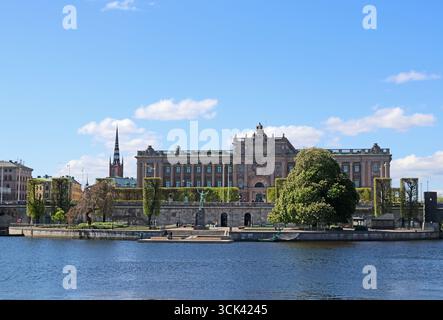 Old Swedish Parliament building, Gamla Stan, Stockholm, Sweden Stock ...