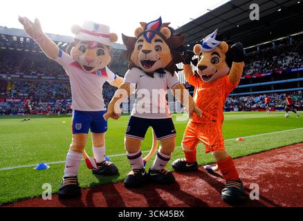 The FIFA World Cup 2026 mascots (L-R), Maple the Moose (Canada), Zayu ...
