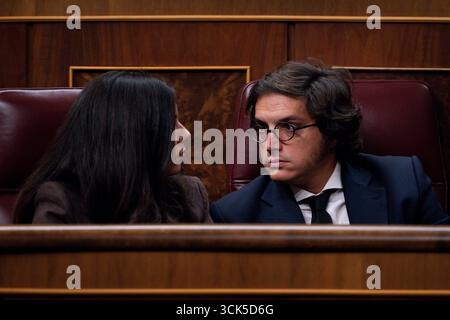 Vox deputy José María Figaredo speaks during a session of Control al ...