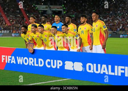 Colombia players pose for team photo during a FIFA Men’s World Cup 2026 ...