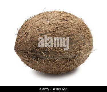 Perfect fresh coconut isolated on white background Stock Photo - Alamy