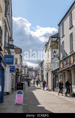 Shops High Street Chepstow Stock Photo - Alamy
