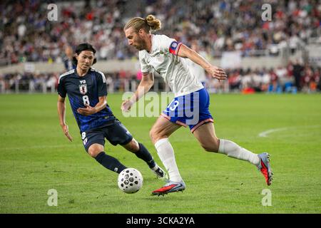 Tim Ream (13) of the United States Men's National Team is seen during ...