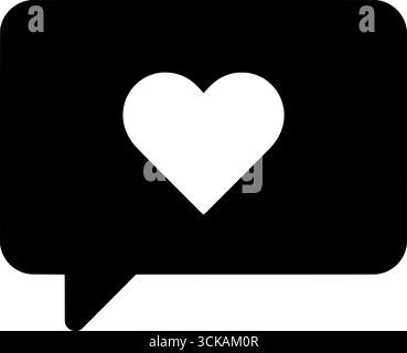 Modern abstract heart illustration with bold shapes and smooth ...