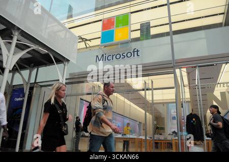 A Microsoft Experience Center is seen on Fifth Avenue in Manhattan, New ...