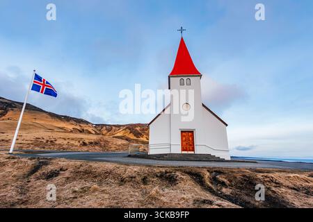 Reyniskirkja Church, Vik, iceland Stock Photo - Alamy