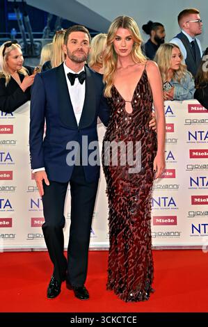 Joel Dommett and Hannah Cooper-Dommet at the NTA's 2025 at The O2 Arena ...