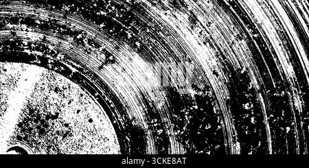 Vintage vinyl record grooves with dust texture for retro design and ...