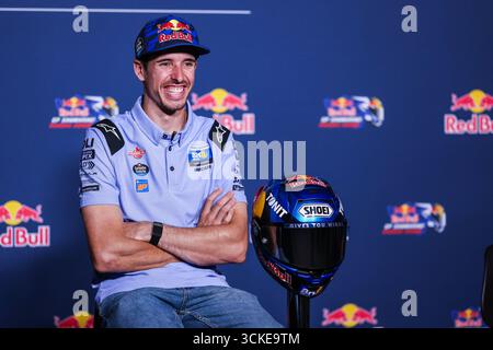 Alex Marquez of Spain and BK8 Gresini Racing MotoGP celebrates first ...