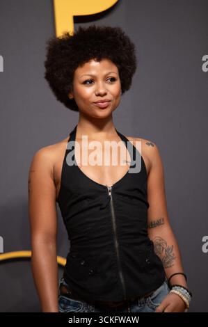 Myha'la on the red carpet of the premiere Knight of the seven kingdoms ...