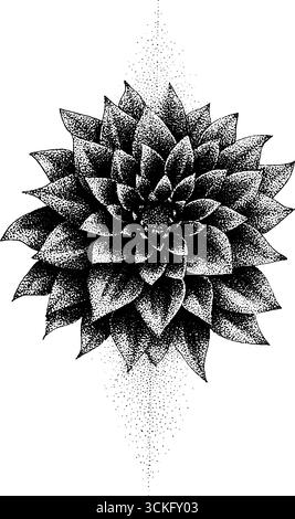Intricate mandala art with stippling and dotwork techniques Stock ...