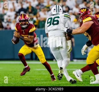 Green Bay Packers defensive tackle Tyler Lancaster (95) in action ...
