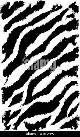 High contrast black and white zebra pattern for urban design, card ...