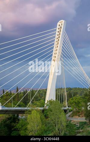 Podgorica, Montenegro - Augutst 25, 2025: Golden hour highlights the ...