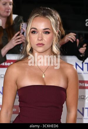 Ellie Dadd attends the National Television Awards (NTA's) at the O2 in ...