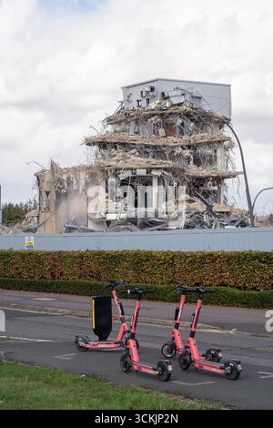 Slough, Berkshire, UK. The Virgin Media O2 offices on the A4 Bath Road ...