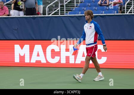 Tomas MACHAC (CZE) during Davis Cup - Final Eight, International Tennis ...